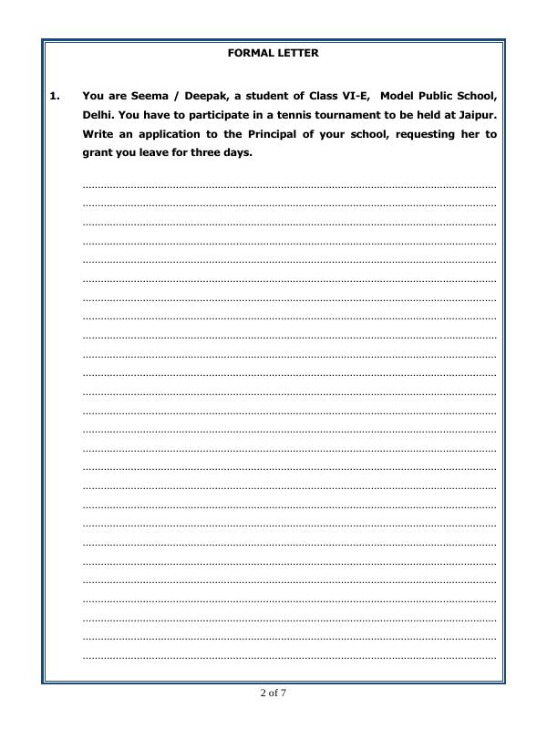 A2Zworksheets:Worksheet of Formal Letter-Writing-English
