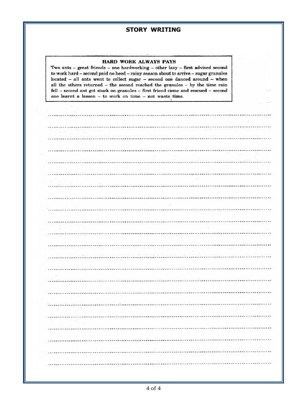 A2Zworksheets:Worksheet of Story Writing-Writing-English