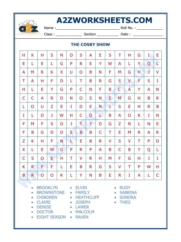 A2Zworksheets:Worksheet of English Word Search-05-Reading-English