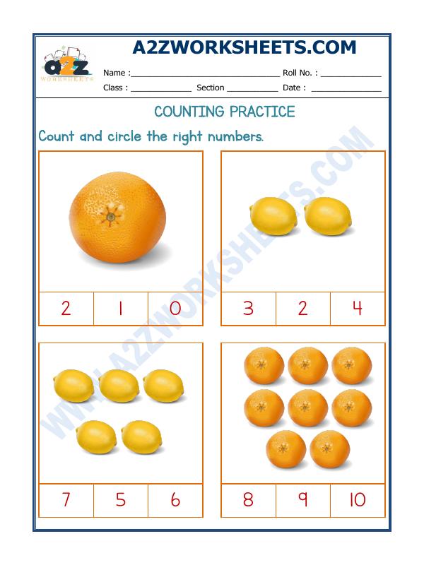 A2Zworksheets:Worksheet of Number Recognition Worksheet-05-Numbers-Maths