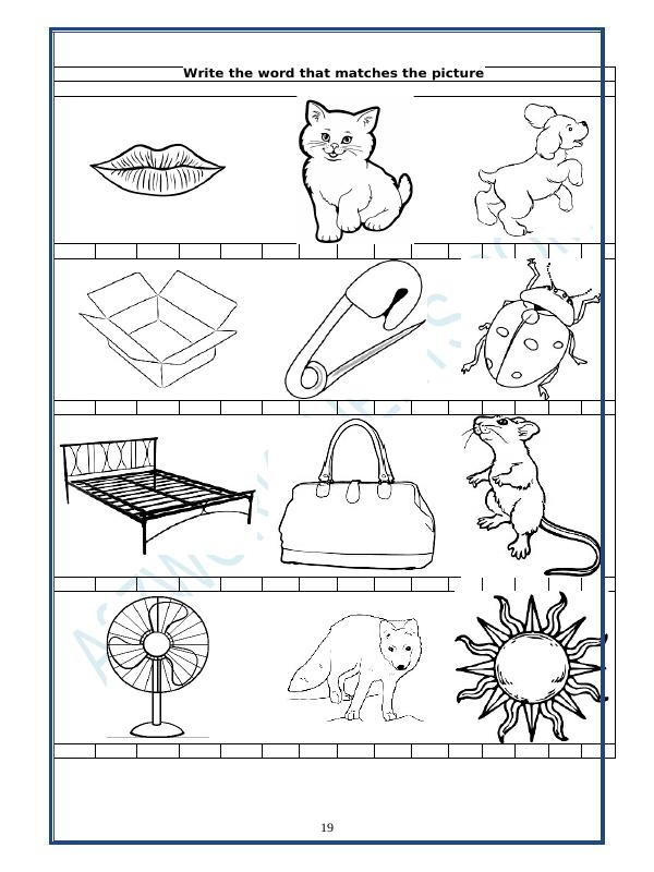 A2Zworksheets:Worksheet of Picture Recognition-01-Recognition-English