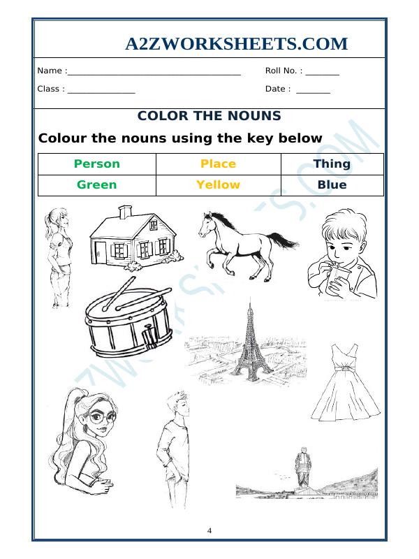 A2Zworksheets:Worksheet of Picture Recognition-01-Recognition-English