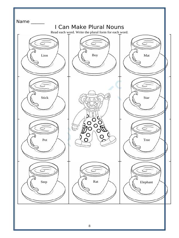 A2Zworksheets:Worksheet of Picture Recognition-01-Recognition-English