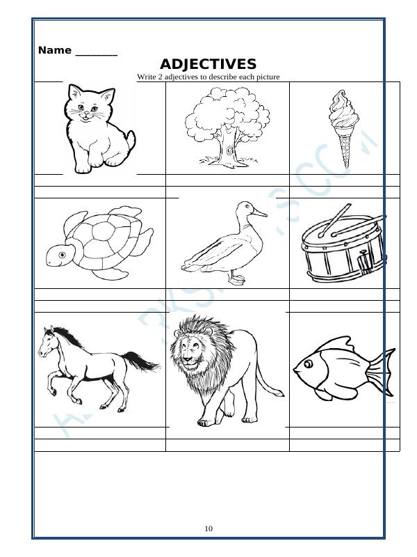 A2Zworksheets:Worksheet of Picture Recognition-01-Recognition-English