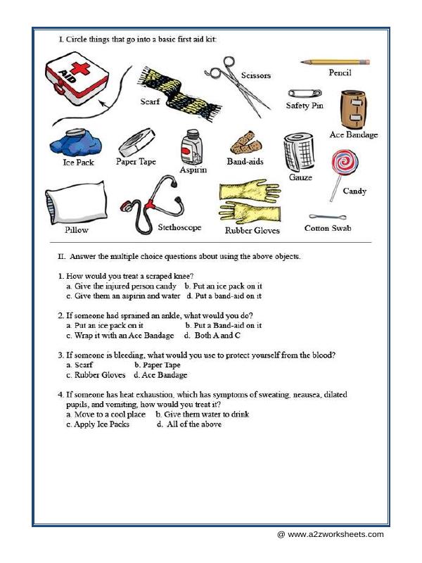 A2Zworksheets:Worksheet of Safety On Road-02-Safety-General Awareness