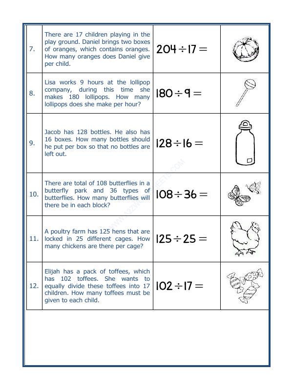 A2Zworksheets:Worksheet of Let'S Practice Division-01-Division-Maths