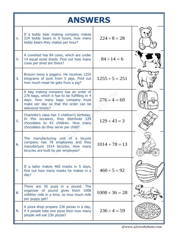 A2Zworksheets:Worksheet of Let's Practice Division-05-Division-Maths
