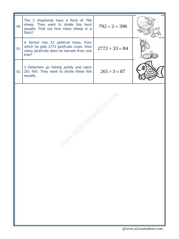 A2Zworksheets:Worksheet of Let's Practice Division-05-Division-Maths