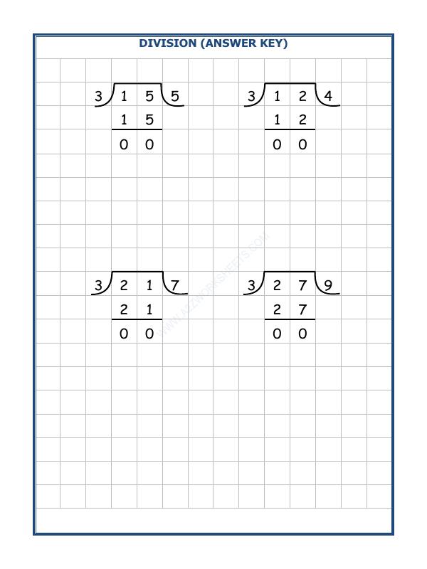 A2Zworksheets:Worksheet of Division By 3 - 2-Division-Maths