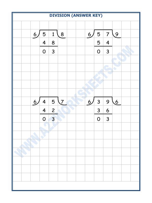 A2Zworksheets:Worksheet of Division By 6 - 12-Division-Maths