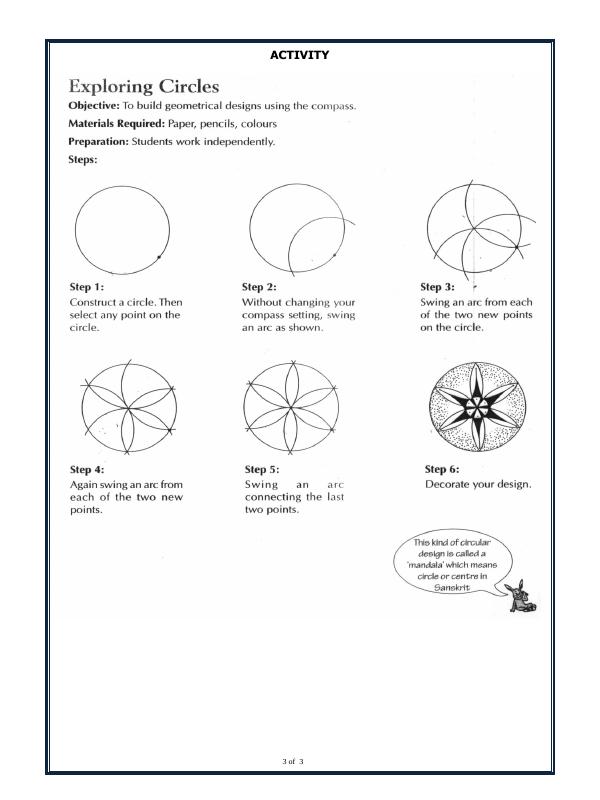 A2Zworksheets:Worksheet of Circles-Geometry-Maths