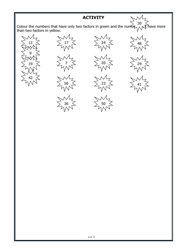 A2Zworksheets:Worksheet of Properties Of Whole Numbers-Numbers-Maths
