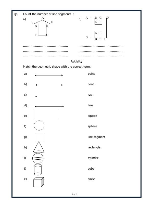 A2Zworksheets:Worksheet of Geometry-Geometry-Maths