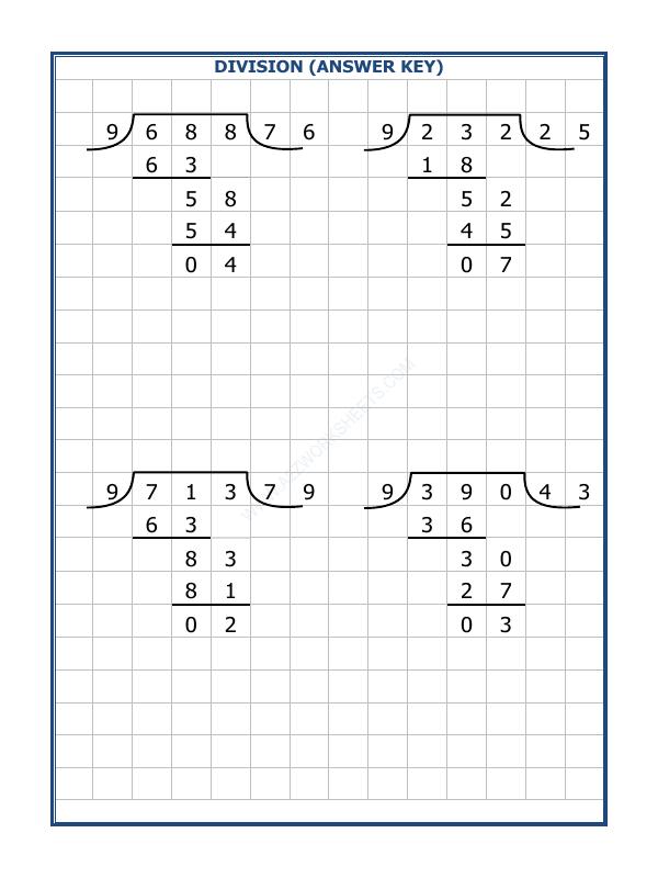 A2Zworksheets:Worksheet of Division By 9 - 28-Division-Maths
