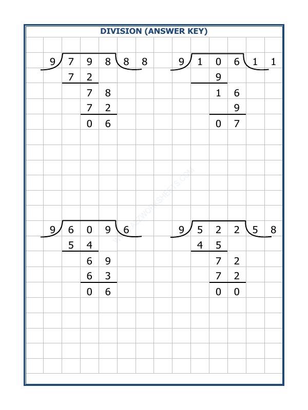 A2Zworksheets:Worksheet of Division By 9 - 39-Division-Maths