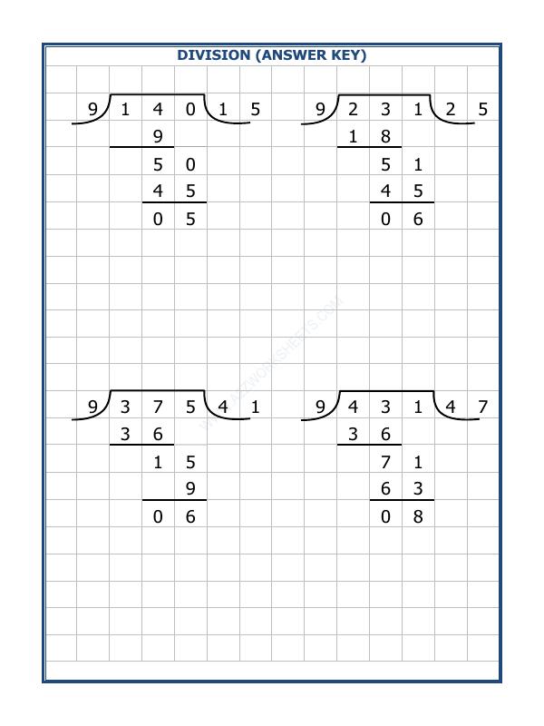 A2Zworksheets:Worksheet of Division By 9 - 84-Division-Maths