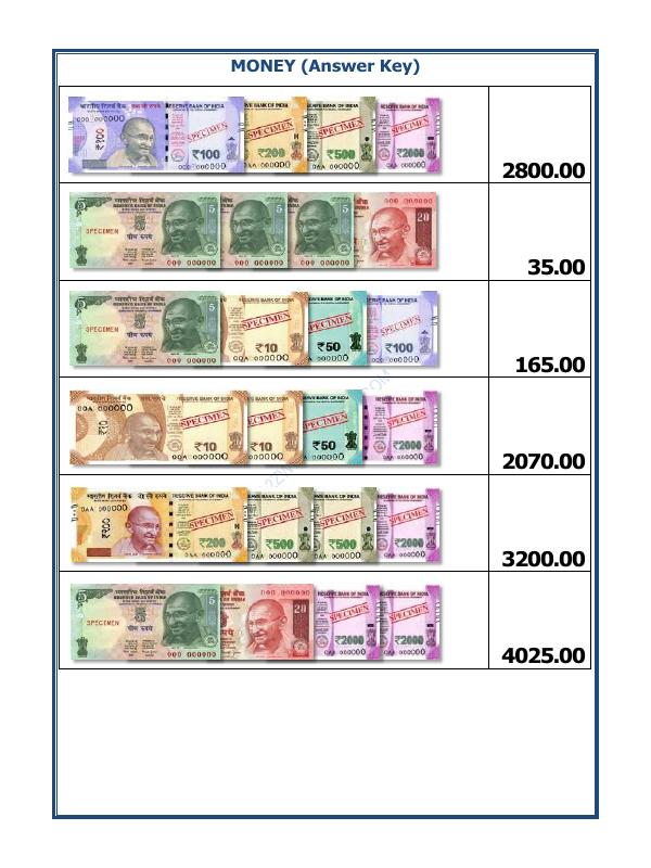 A2Zworksheets:Worksheet of Money-04-Money-Maths