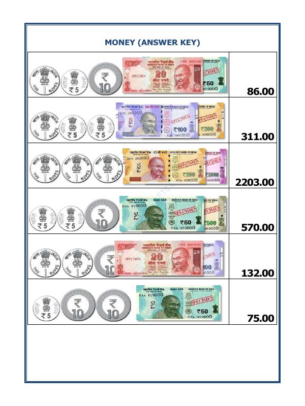 A2Zworksheets:Worksheet of Money-06-Money-Maths