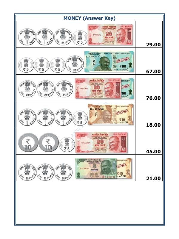 A2Zworksheets:Worksheet of Money-09-Money-Maths