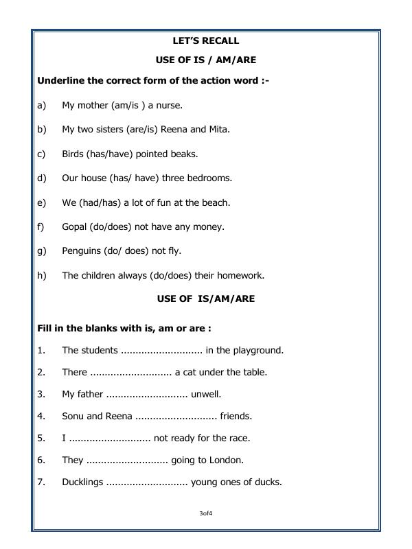 A2Zworksheets:Worksheet of Helping Words-Grammar-English