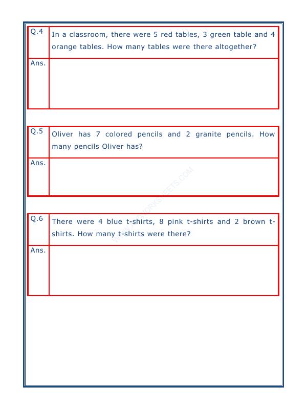 A2Zworksheets:Worksheet of Addition Word Problems - 01-Addition-Maths