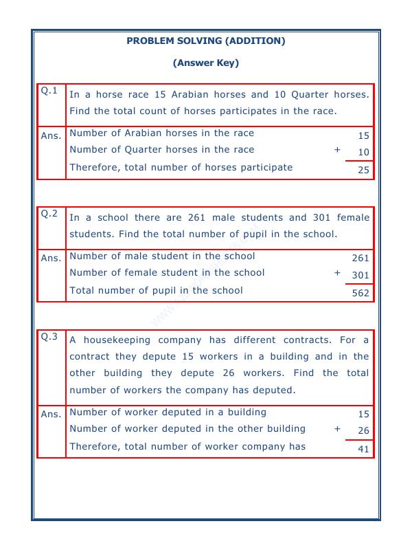 A2Zworksheets:Worksheet of Addition Word Problems - 10-Addition-Maths
