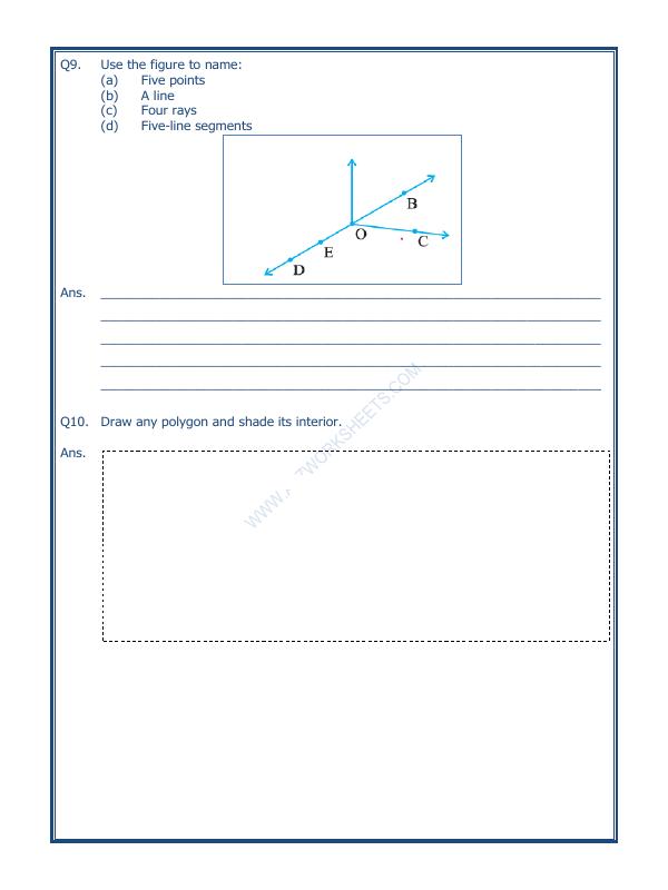 A2Zworksheets:Worksheet of Basic Geometrical Ideas-02-Geometry-Maths