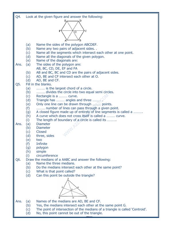 A2Zworksheets:Worksheet of Basic Geometrical Ideas-02-Geometry-Maths