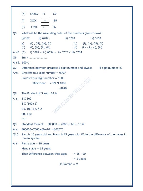 A2Zworksheets:Worksheet of Knowing Our Numbers-04-Numbers-Maths