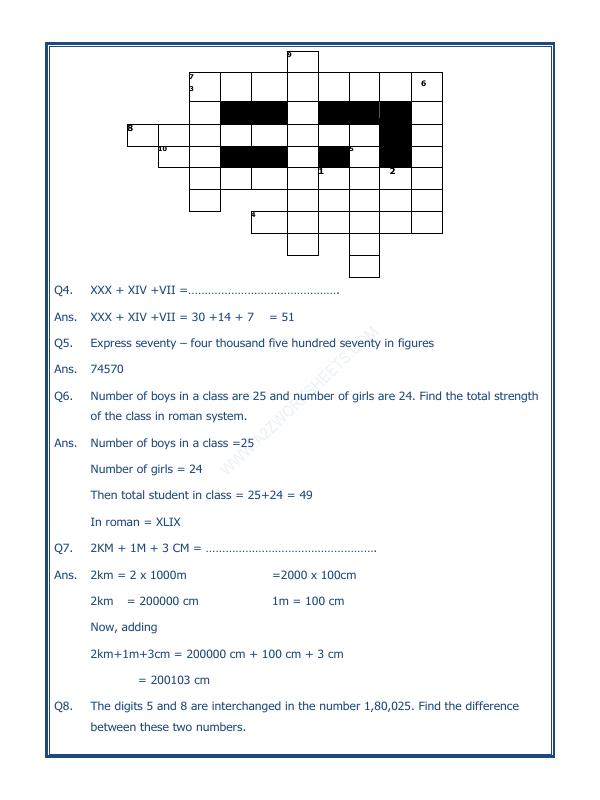 A2Zworksheets:Worksheet of Knowing Our Numbers-05-Numbers-Maths