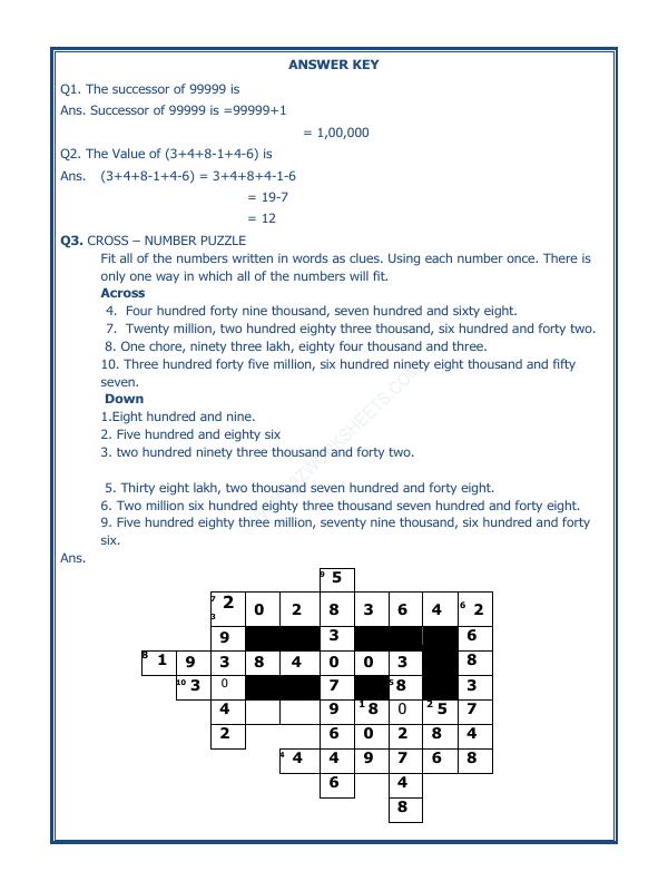 A2Zworksheets:Worksheet of Knowing Our Numbers-05-Numbers-Maths