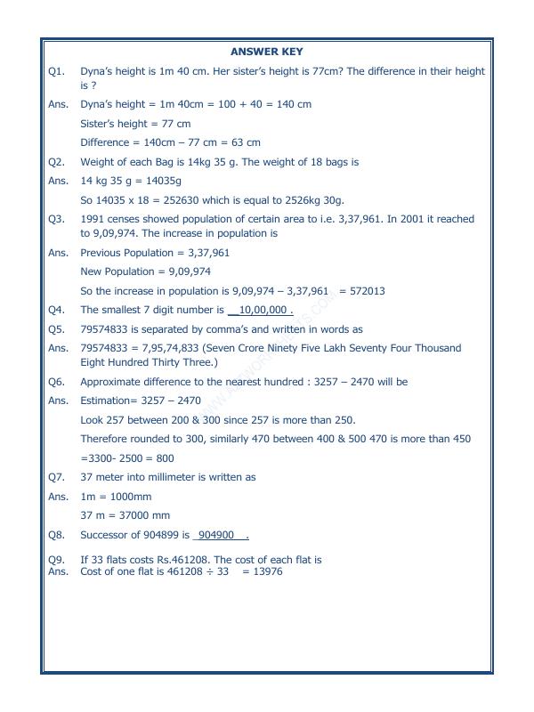 A2Zworksheets:Worksheet of Knowing Our Numbers-07-Numbers-Maths