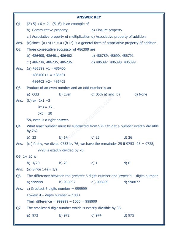 A2zworksheets:worksheet Of Whole Numbers - 03-numbers-maths