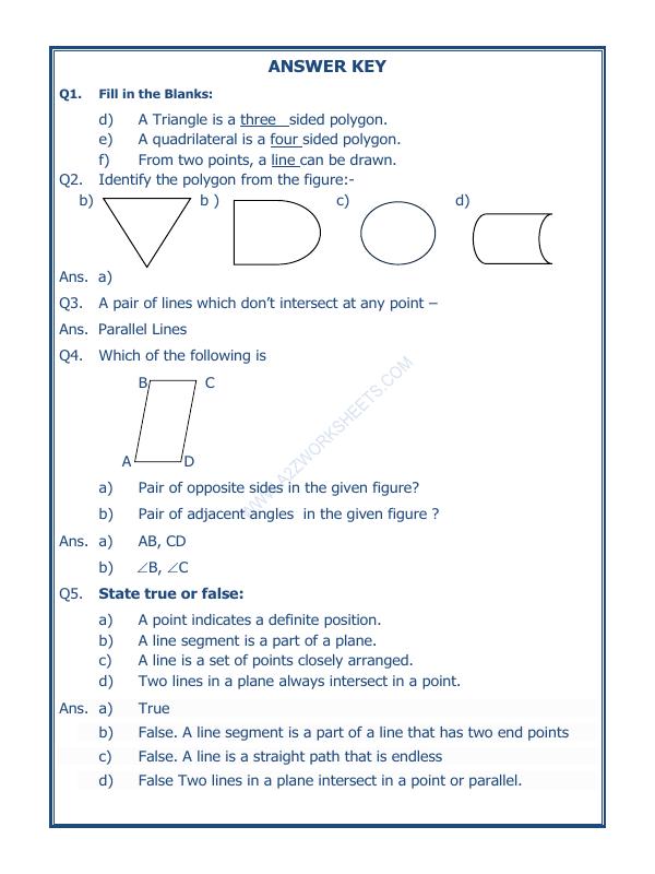 A2Zworksheets:Worksheet of Basic Geometrical Ideas-03-Geometry-Maths