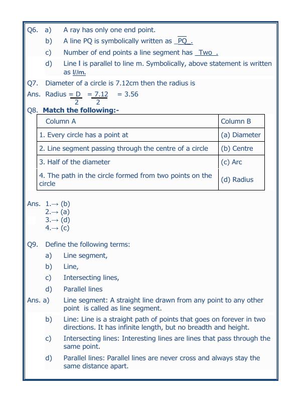 A2Zworksheets:Worksheet of Basic Geometrical Ideas-03-Geometry-Maths