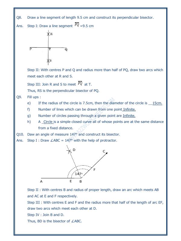 A2Zworksheets:Worksheet of Practical Geometry-03-Geometry-Maths