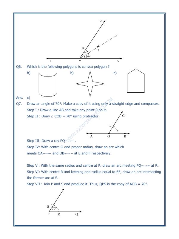 A2Zworksheets:Worksheet of Practical Geometry-03-Geometry-Maths