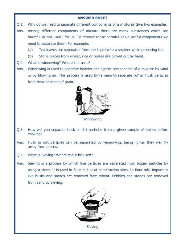 A2Zworksheets:Worksheet of Separation Of Substances-01-Metals and Non ...