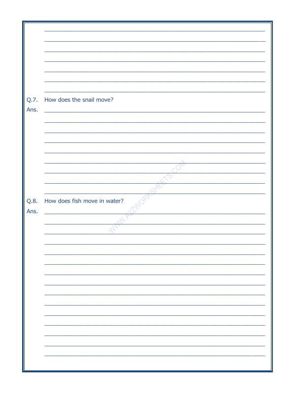 A2Zworksheets:Worksheet of Body Movements-03-Humans-Science