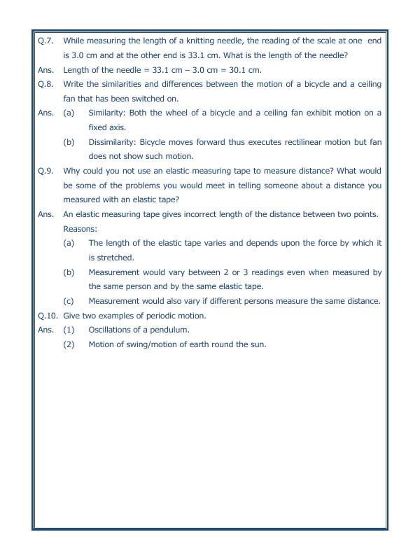 A2Zworksheets:Worksheet of Motion And Measurement Of Distances-01 ...