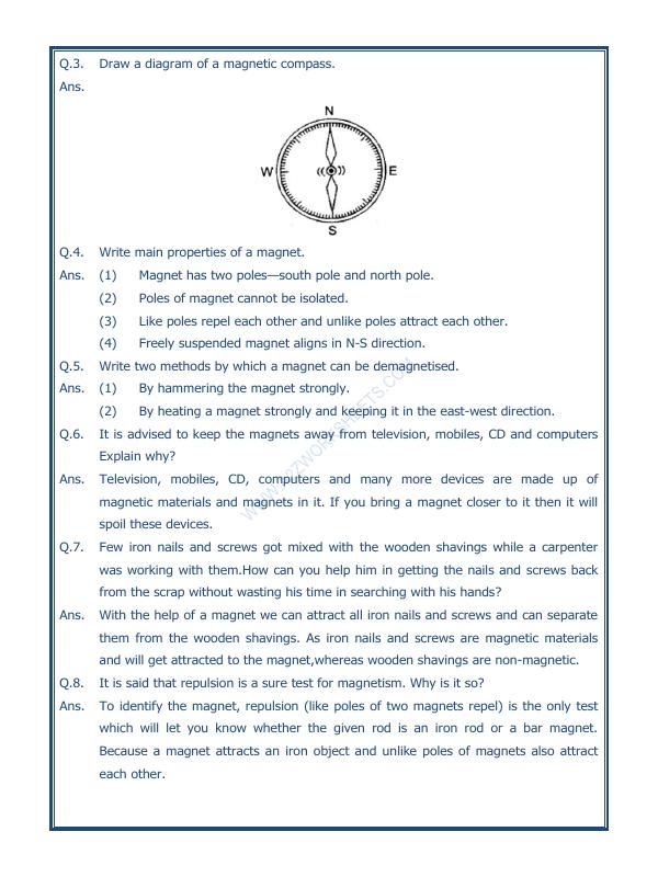 A2Zworksheets:Worksheet of Fun With Magnets-02-Fun with Science-Science
