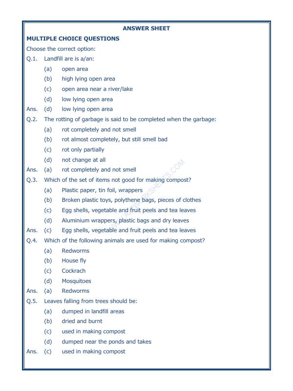 A2Zworksheets:Worksheet of Garbage In Garbage Out-02-Environment And ...