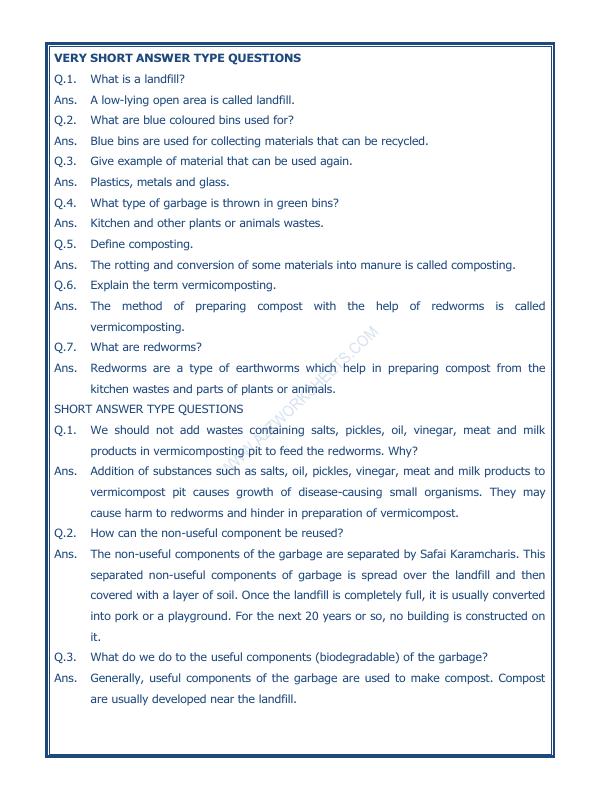 A2Zworksheets:Worksheet of Garbage In Garbage Out-02-Environment And ...