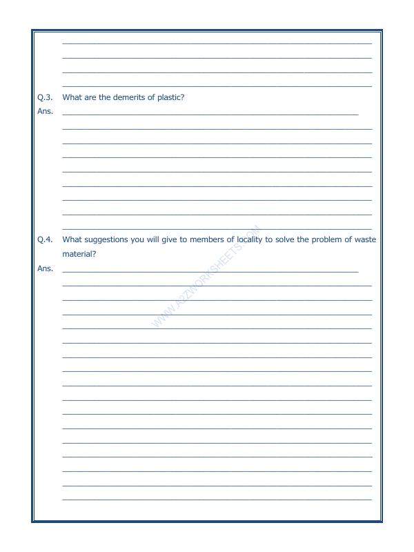 A2Zworksheets:Worksheet of Garbage In Garbage Out-03-Environment And ...