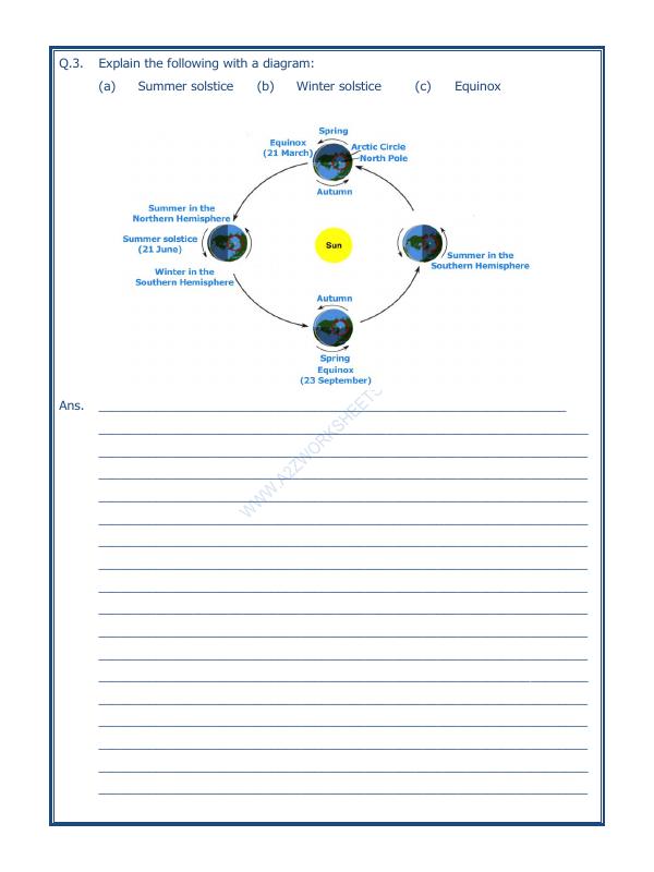 A2Zworksheets:Worksheet of Motions Of The Earth-04-Solar System and Our ...