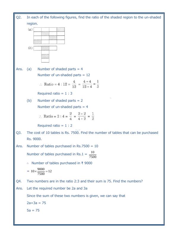 A2Zworksheets:Worksheet of Ratio Proportion And Unitary Method-04 ...