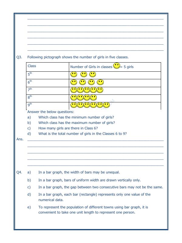 A2Zworksheets:Worksheet of Data Handling-06-Data Handling-Maths