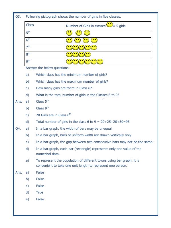 A2Zworksheets:Worksheet of Data Handling-06-Data Handling-Maths