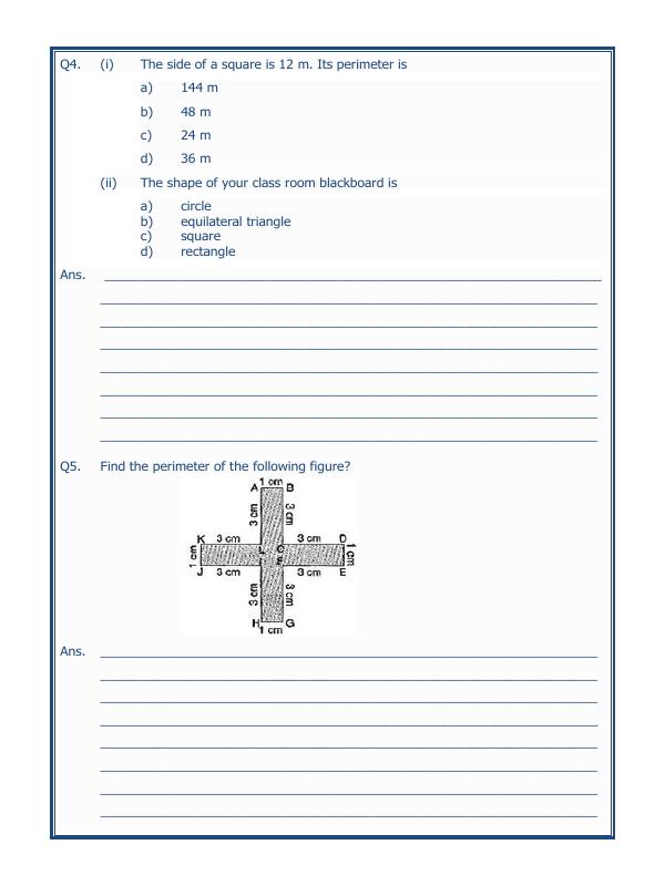 A2Zworksheets:Worksheet of Mensuration-05-Geometry-Maths