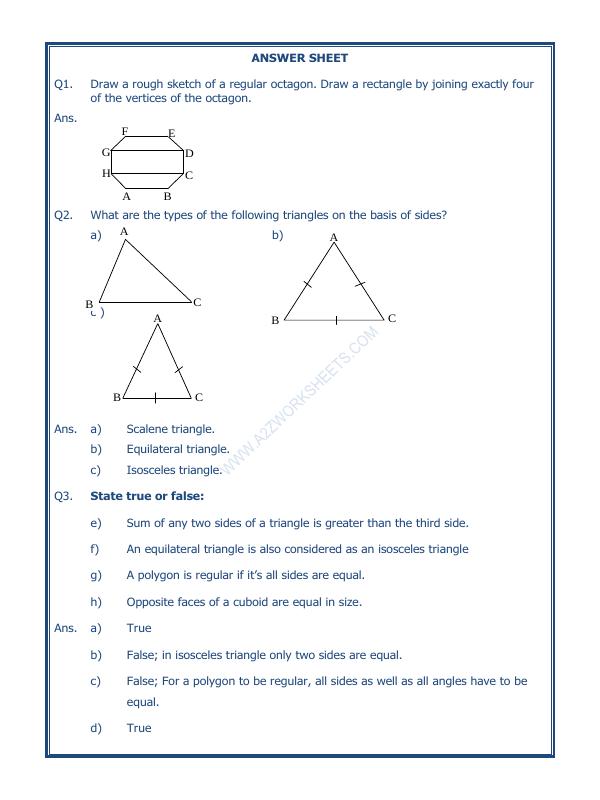 A2Zworksheets:Worksheet of Understanding Elementary Shapes-02-Geometry ...